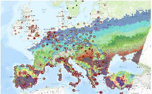 Extreme Heat Risk Map (EEA) | UN-SPIDER Knowledge Portal